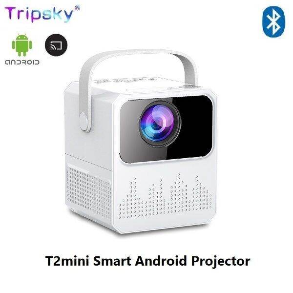 TRIPSKY T2 MINI Proyektor ANDROID Smart Projector 120 ANSI Lumens ...