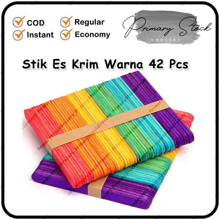Stik Es Krim Warna Warni Stick Ice Cream Berwarna | Lazada Indonesia