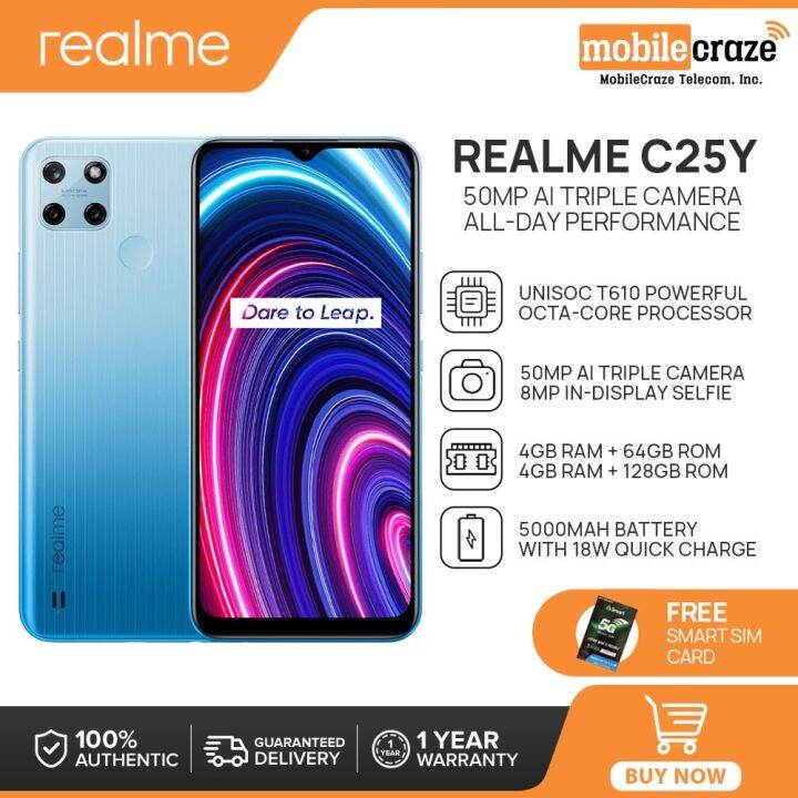 Realme C25Y 4GB RAM+64GB ROM4GB RAM+128GB ROM 50MP AI Triple Camera ...
