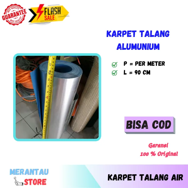 KARPET TALANG AIR 1 ROLL Lebar 90 cm Alumunium Plastik Tebal 0.6 mm ...