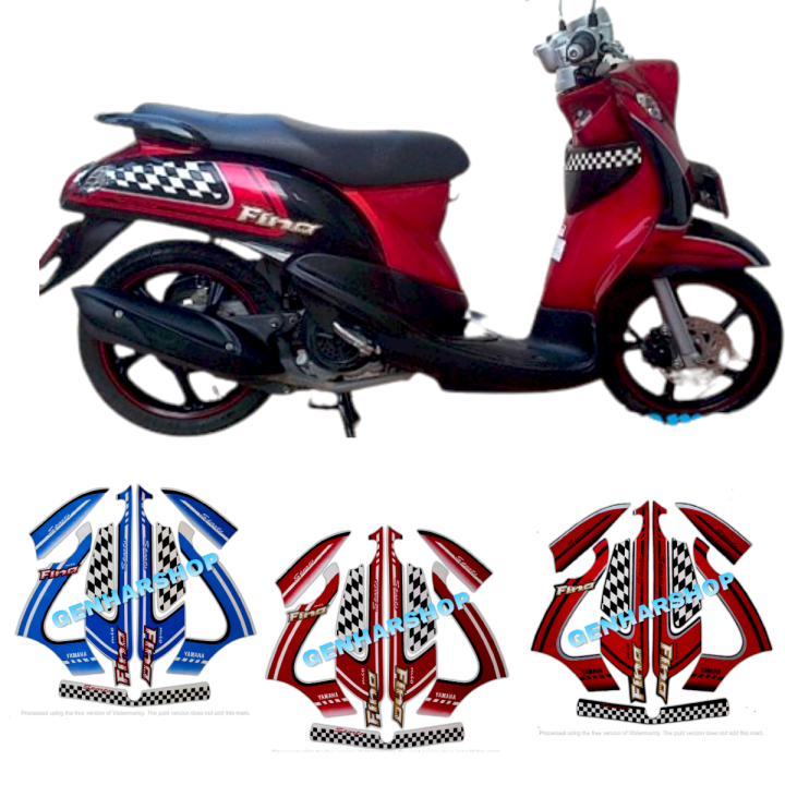 STIKER STRIPING LIS BODY MOTOR FINO KARBU 2012 STRIPING FINO 2012 ...