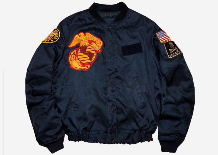 (USEมือ2แท้)US. Navy ( Flight Jacket )++ สีกรม ( ผ้ากันไฟ )++ made in ...