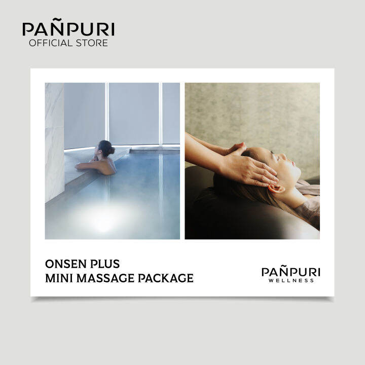 [E-voucher]PANPURI Onsen Plus Mini Massage Package | Lazada.co.th