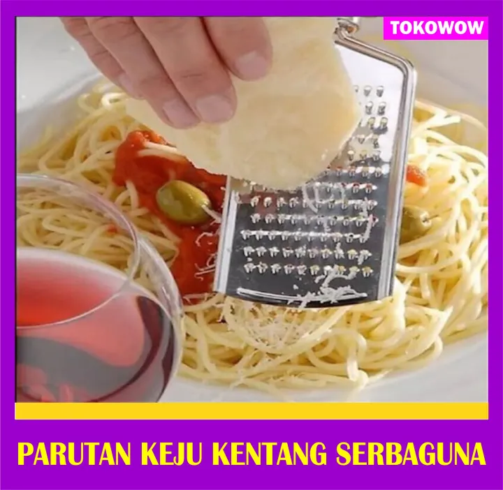 Parutan KEJU Serbaguna Stainless Steel Anti Karat Alat Potong Kentang ...