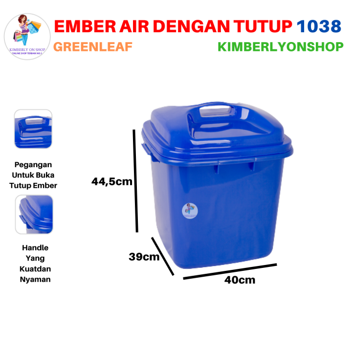 Ember Air Tutup Segi Chiro Tong Air 39,5 Liter Green Leaf 1038 | Lazada ...