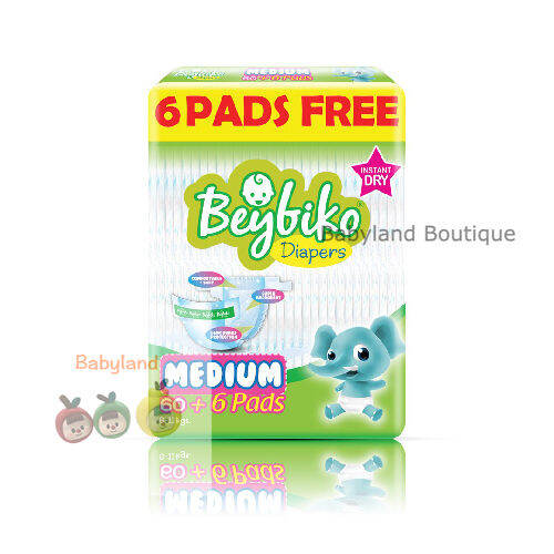BEYBIKO DIAPER MEDIUM by 60+6pcs/Pack | Lazada PH