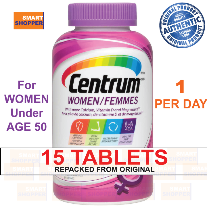 Centrum Complete Multivitamin and Mineral Supplement for Women - 15 ...