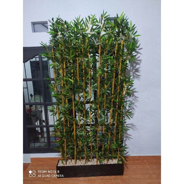 Pohon Bambu Partisi Artificial T 2,2M P 100cm Penyekat Pembatas Ruangan ...