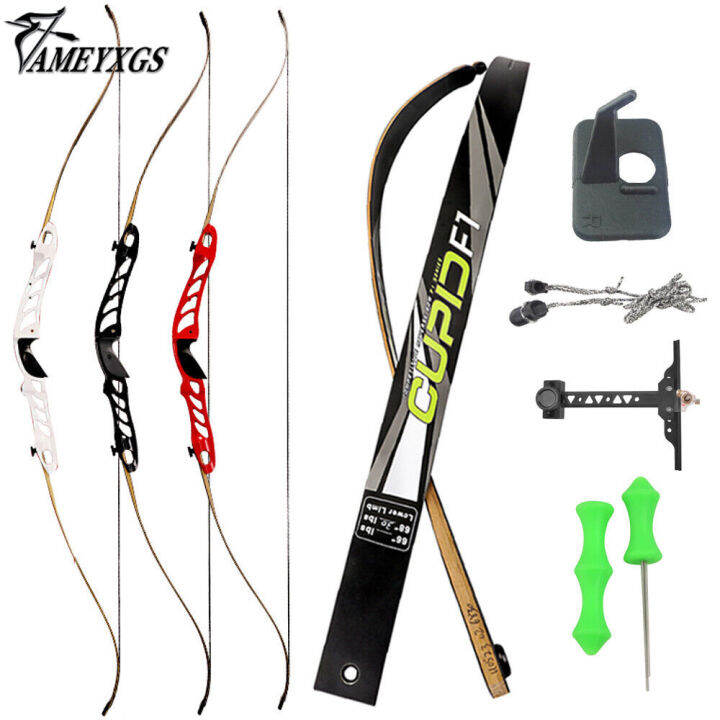 F1 68" Takedown Recurve Bow 18-38Ibs 25" Aluminum Riser Competition Bow ...