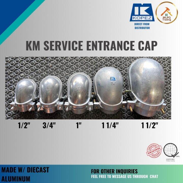 KOPEZ Heavy Duty KM Service Entrance Cap (1/2", 3/4", 1" 1-1/4", 1-1/2 ...