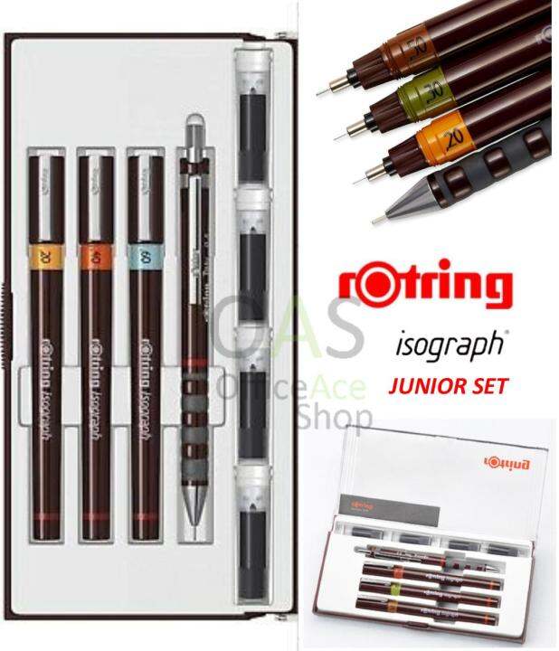 ROTRING Junior Set of Rotring Technical Drawing Pen ชุดปากกาเขียนแบบไอ ...