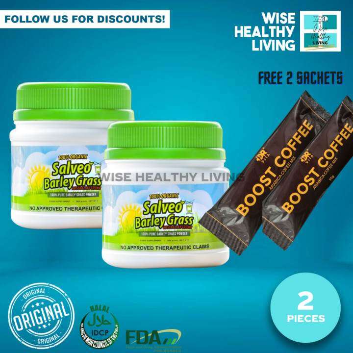 Salveo Barley Grass Powder Original (BUY 1 TAKE 1)Free 2 Sachets Boost ...