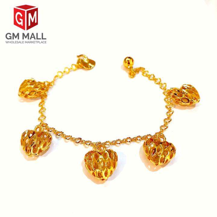 Cop 916 Emas Bangkok Emas Korea GM Mall - Gelang Tangan Love Nipis ...