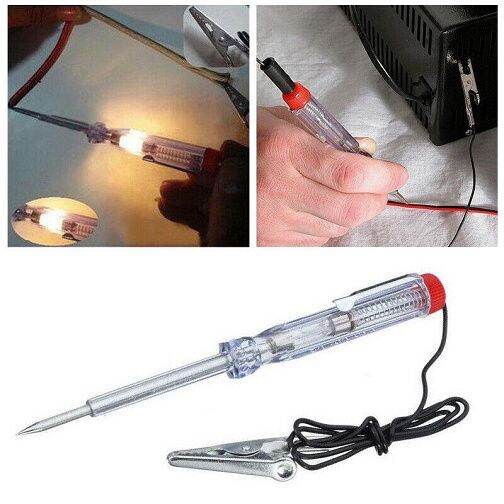 Tespen DC Kabel Jepit Clip Obeng Test Pen Electrical Volt 6v 12v 24v ...