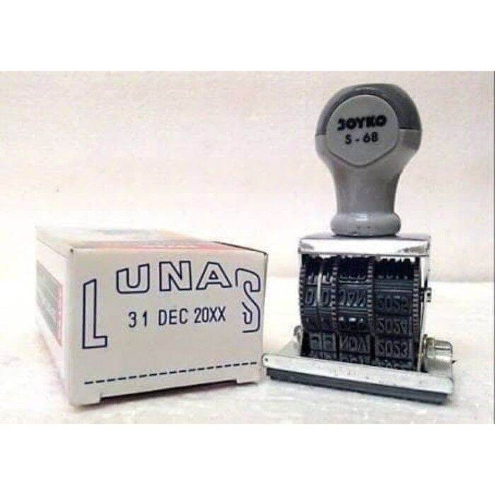 Stempel Lunas Tanggal JOYKO S68/Stamp Lunas Date S-68 | Lazada Indonesia
