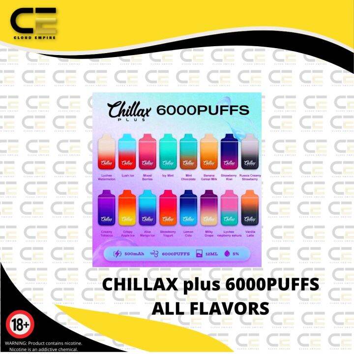 Chillax Plus 6000 Original | Lazada PH