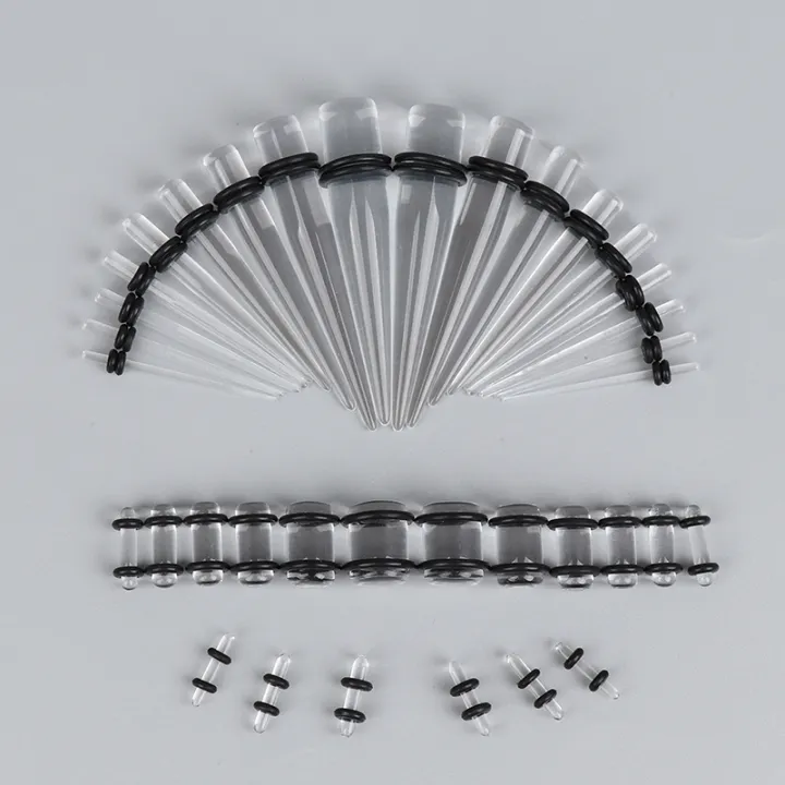 Rilakku 36Pcs Ear Gauge Taper and Plug Stretching Kit Ear Flesh Tunnel ...