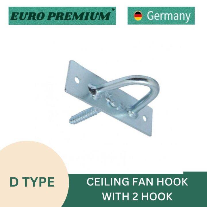 Ceiling Fan Hook ( Screw Type ) Ceiling Mount Fan Hook / Kipas Gantung ...