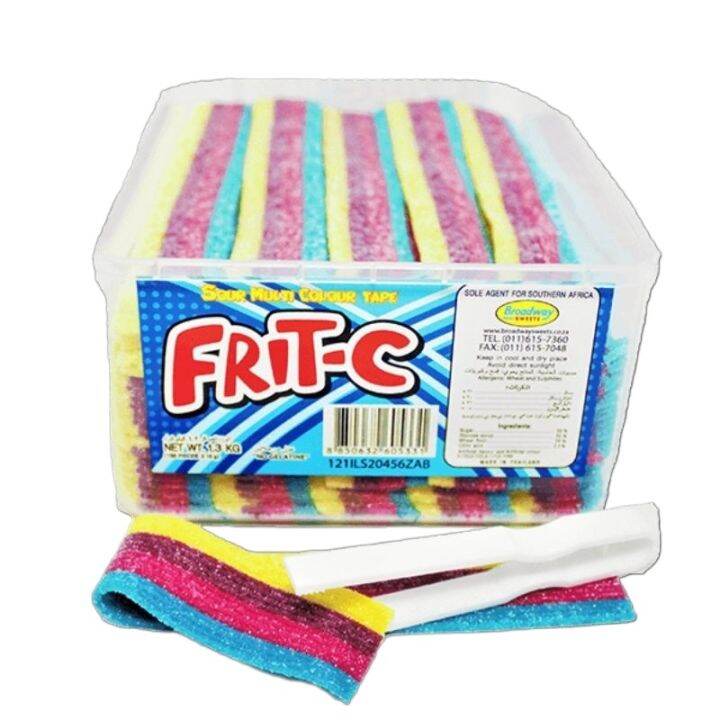 【COD5】 Frit-C 4 Flavors Colors Sour Belts 1.5kg | Lazada PH