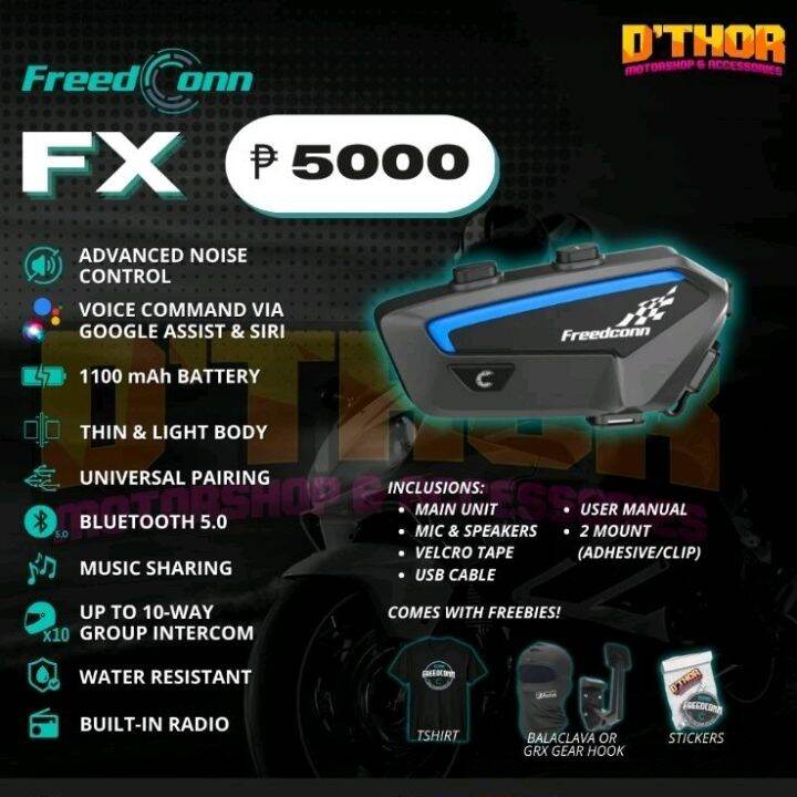 FreedConn Fx Bluetooth Intercom | Lazada PH