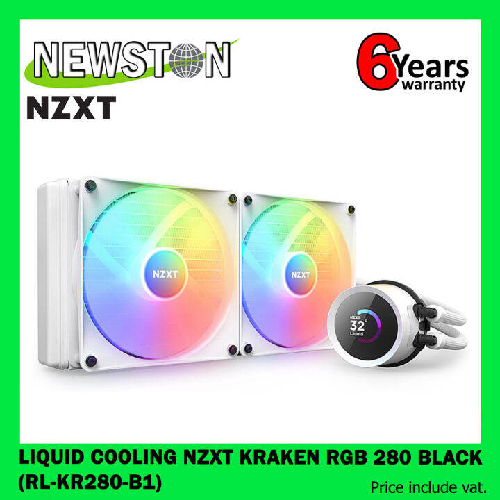 LIQUID COOLING NZXT KRAKEN RGB 280 WHITE (RL-KR280-W1) | Lazada.co.th
