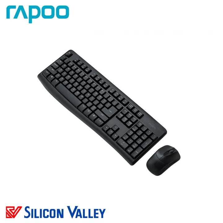 Rapoo X1800 Pro Black Combo Keyboard and Mouse Combo Wireless | Lazada PH