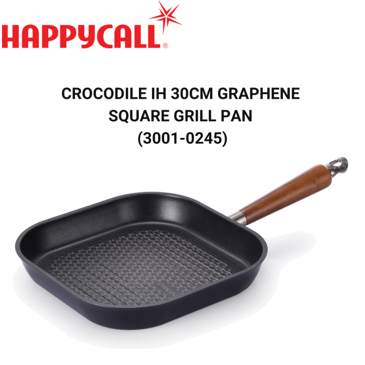 CROCODILE IH 30CM GRAPHENE SQUARE GRILL PAN (3001-0245) | Lazada