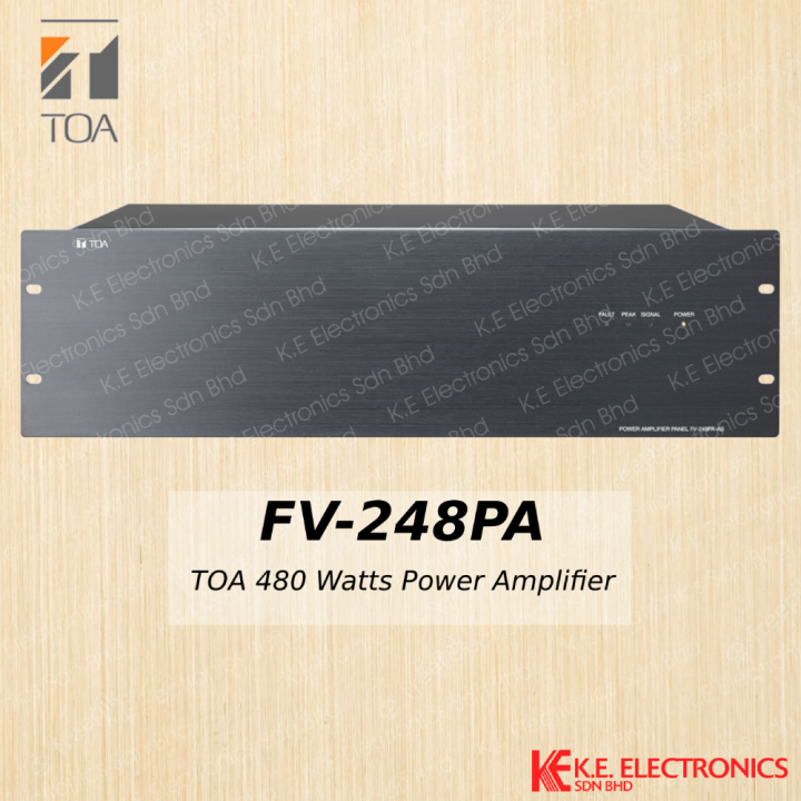 TOA FV-248PA 480 Watts Power Amplifier | Lazada