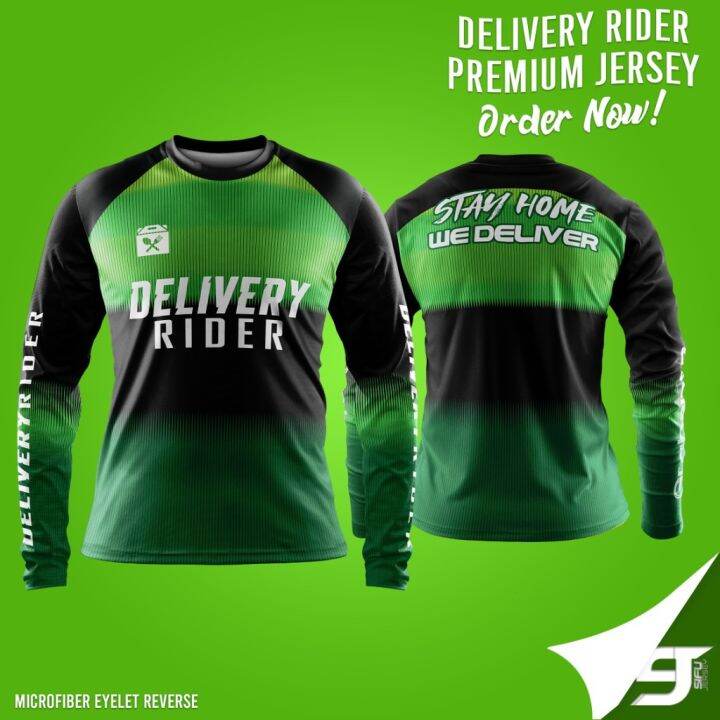 HOT Delivery Rider [ Premium Jersey ] Bukan Grab Rider Grabfood Size：S ...