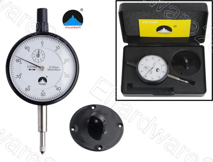 Fujisan Shockproof Dial Indicator With Back Lug 10mm x 0.01mm (FSS8899) | Lazada