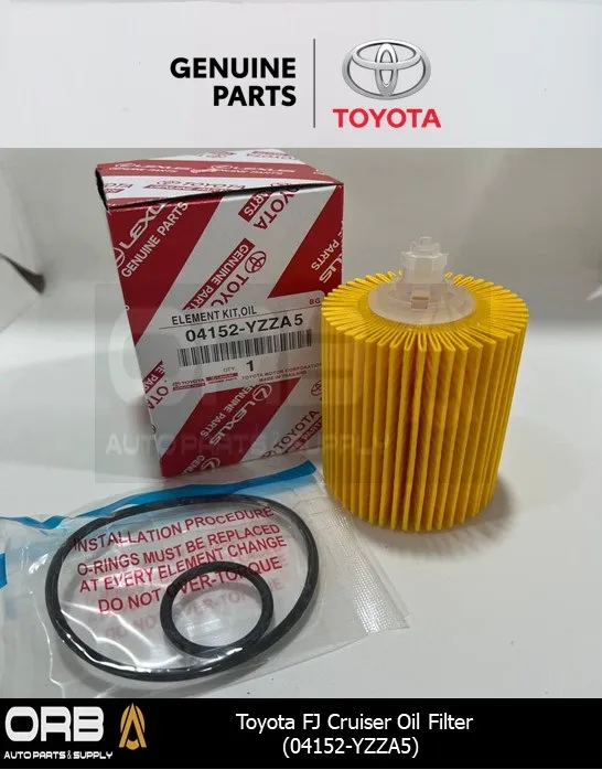 Toyota FJ Cruiser (2009 and up) Oil Filter - Part No. Part No. 04152-YZZA5 (100% Genuine Toyota ...