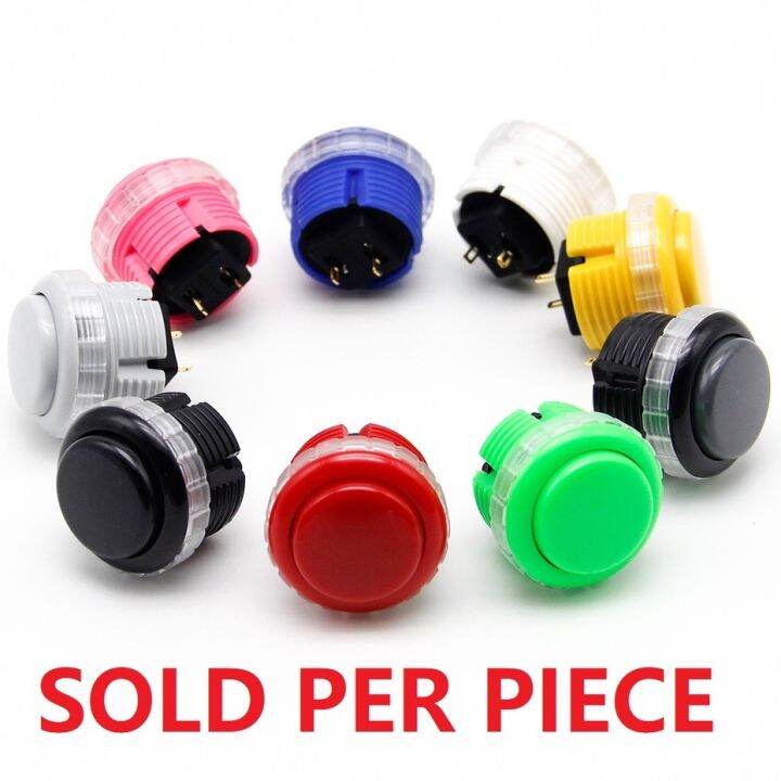 QANBA Gravity 30 mm Solid Color Mechanical Screw Type Arcade Push ...
