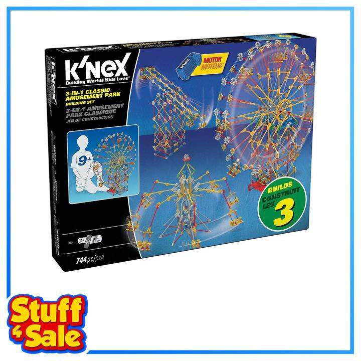 K'NEX Thrill Rides 3 in 1 Classic Amusement Park Building Set Ages 9-14 ...