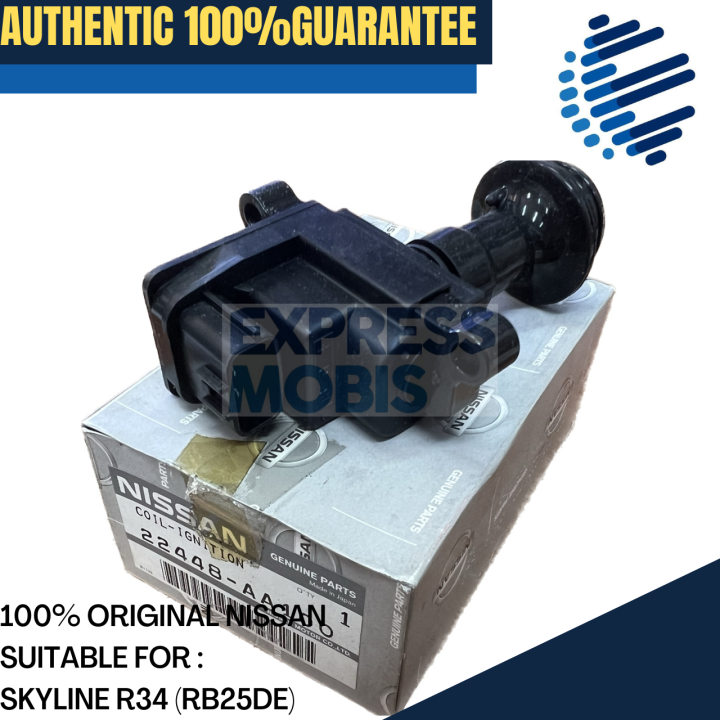 100% ORIGINAL NISSAN SKYLINE IGNITION PLUG COIL 22448-AA100 SKYLINE R34 ...