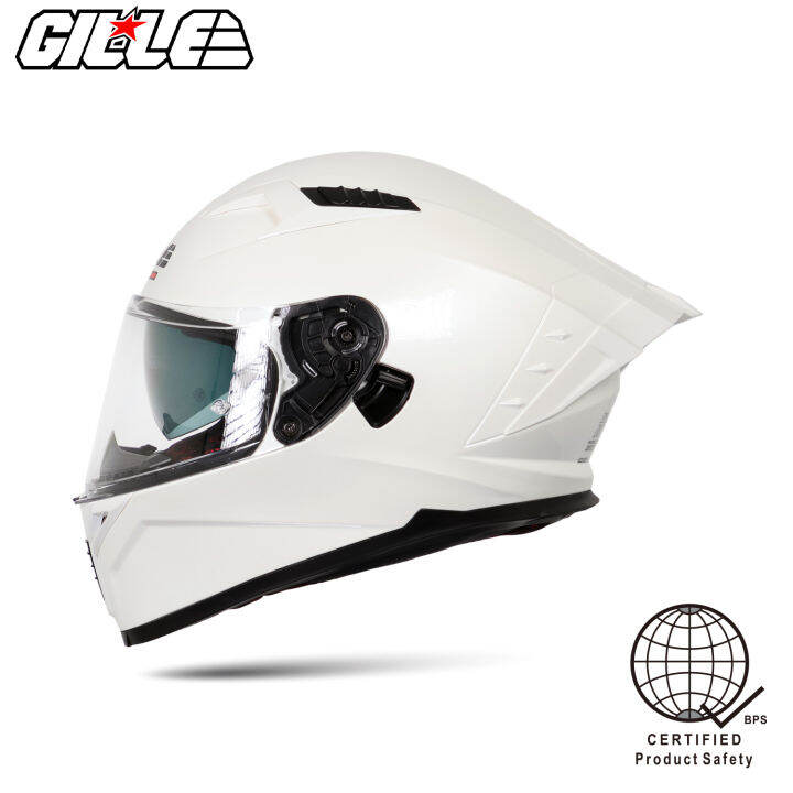 GILLE 843 CIRCUIT Full Face Dual Visor Plain Color Motorcycle Helmet | Lazada PH