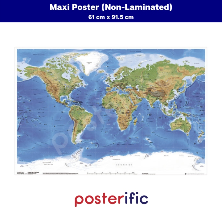 World Map (Planetary Visions) - Poster (61 cm X 91.5 cm) | Lazada