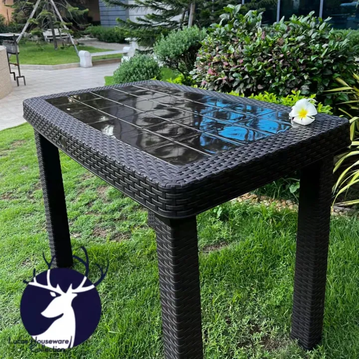 【Philippine spot】DINING TABLE RECTANGULAR RATTAN DESIGN TABLE 24”x 38 ...