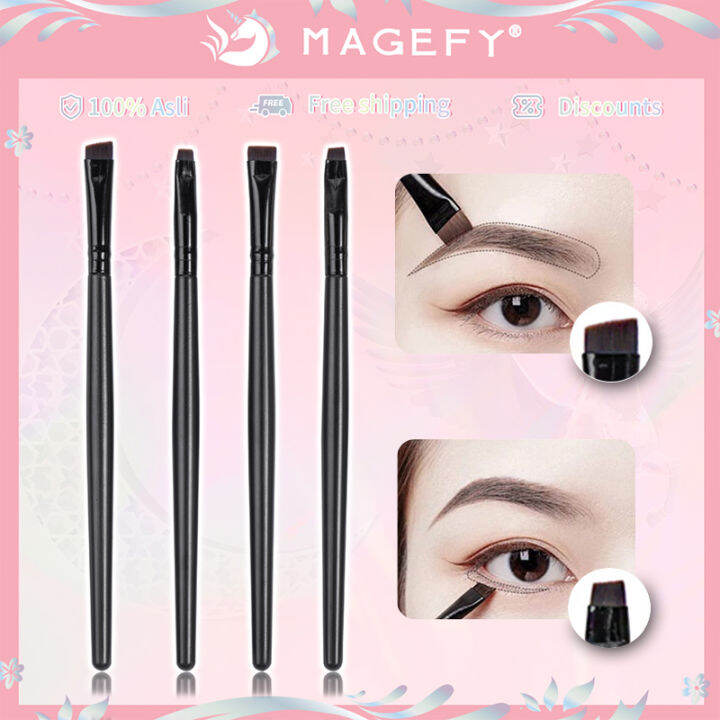 MAGEFY 4PCS Brush Makeup Set Premium Kuas Alis - Kuas Alis Mata Sudut ...
