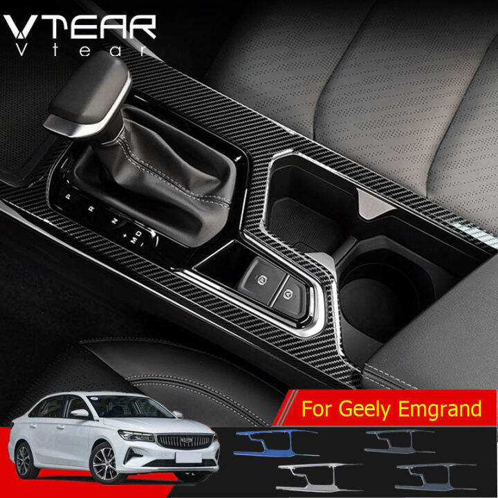 Vtear For Geely Emgrand car center console panel Gearbox trim shift ...