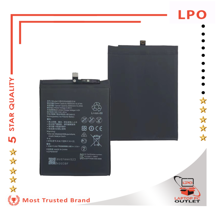 Huawei Y7A 2020 Battery | HB526488EEW | 3.85V 19.25Wh 5000mAh | Lazada PH