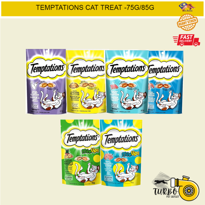 Temptations Cat Treats Assorted Flavours - 85g/75g | Lazada