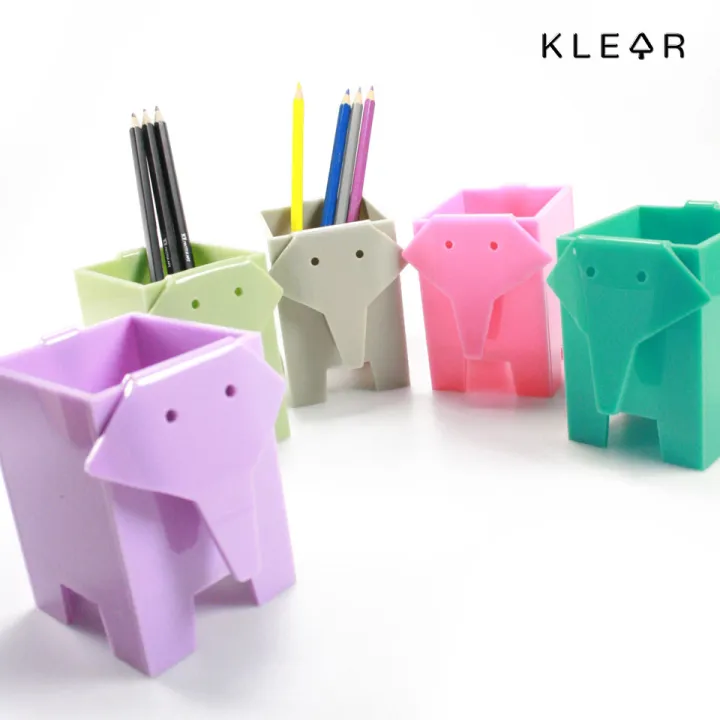 KlearObject Big-gami pencil box กล่องอะคริลิคใส่ปากกา กล่องใส่ดินสอ ที่ใส่เครื่องเขียนตั้งโต๊ะ ...