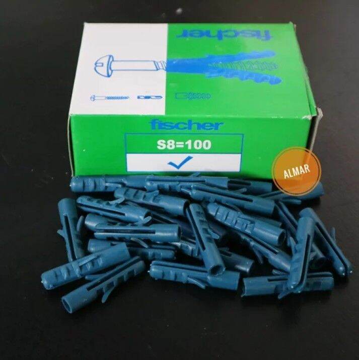Fischer Sekrup S8 SET 100 Pcs Panjang 40 mm Sekerup Pischer Fischer Fisher Piser Tutup Penutup ...