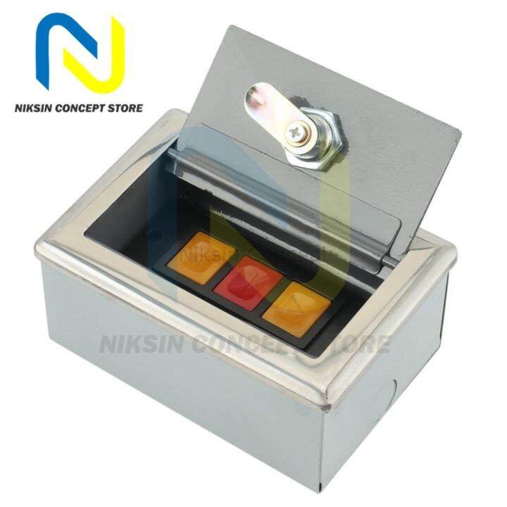 JZ-3M ️3 Channel Door Roller Electric Switch Lockout Box, Surface ...