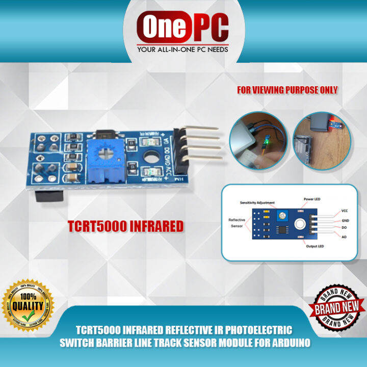 TCRT5000 INFRARED REFLECTIVE IR PHOTOELECTRIC SWITCH BARRIER LINE TRACK ...