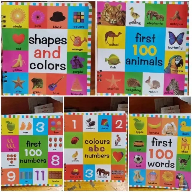★ZH★Educational Book Baby Learning Book Flash Cards Set/5book | Lazada PH