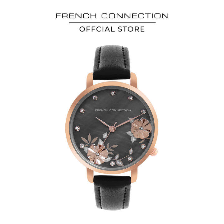 French Connection Ladies Leather Quartz Watch FC21 | Lazada