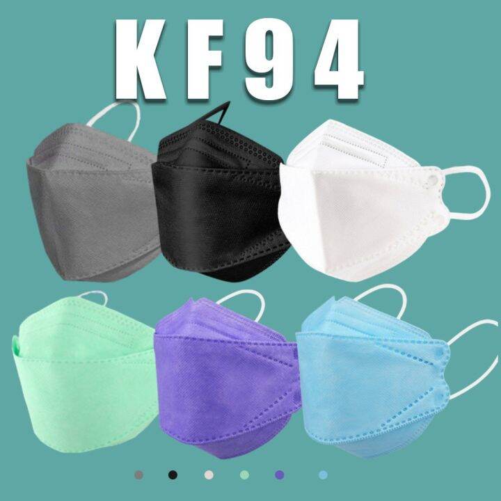 Mask KF94 Face Mask 3 Layer Non-woven Protection Filter 3D Anti Viral Mask Korea style 10PCS ...