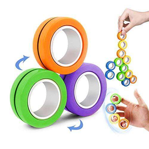 (ส่งจากไทย) ป๊อบอิต Pop it LAMJAD Magnetic Ring Toys 3 Pack Finger ...