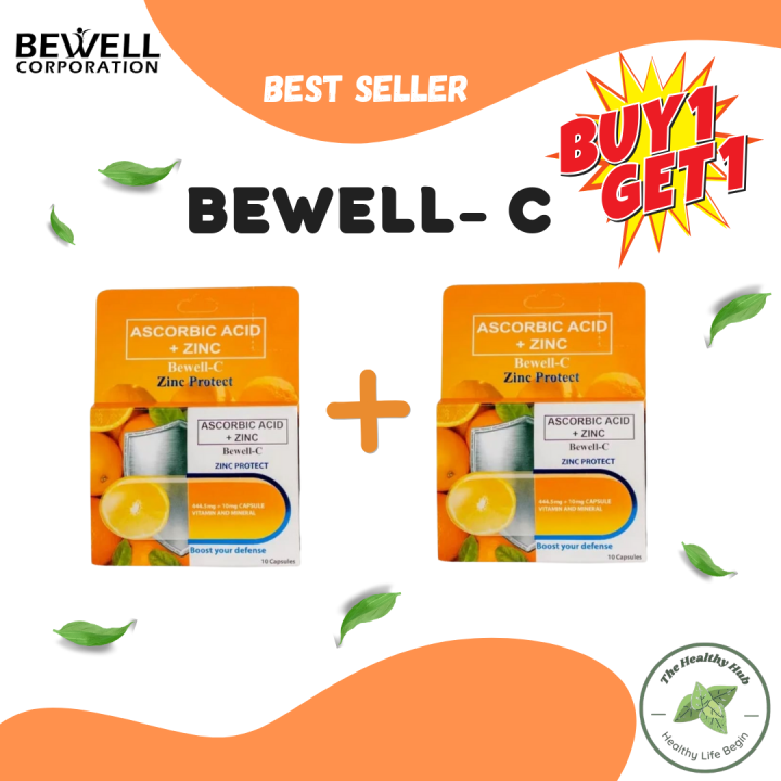 Bewell C Ascorbic Acid with Zinc 10 Capsules Adult B1T1 | Lazada PH